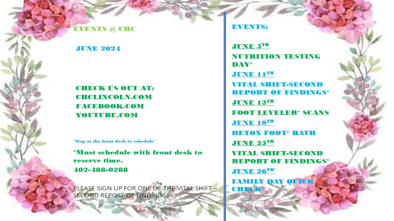 June 2024 Events Calendar - Complete Health Chiropractic